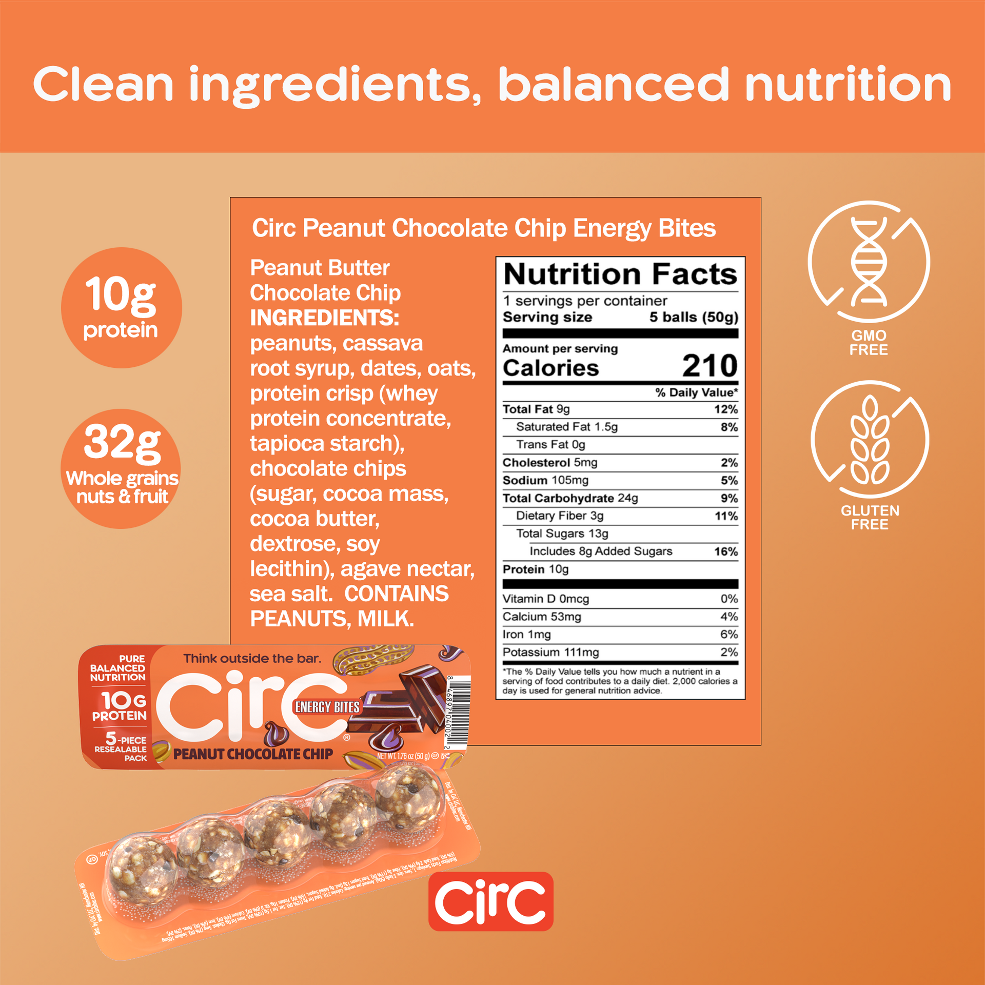 CirC: Well-balanced energy bites made with real ingredients.